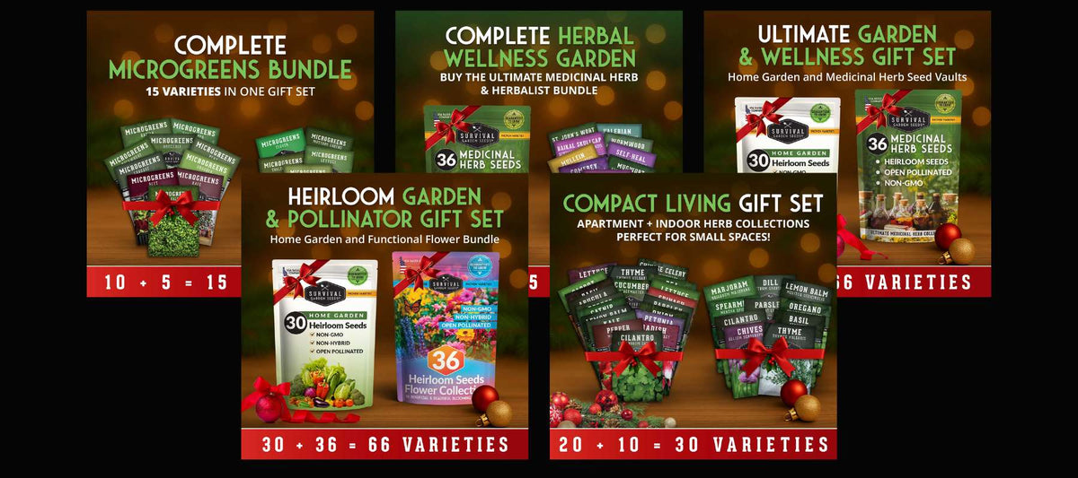 Holiday Gift Bundles – Black Friday Sale – SurvivalGardenSeeds