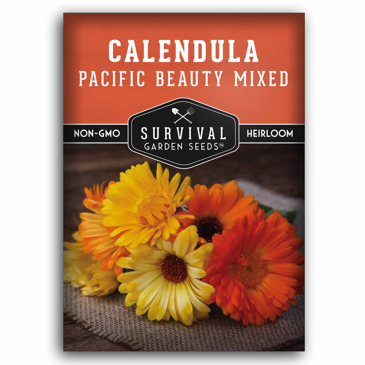 Pacific Beauty Calendula – Heirloom Edible Flower – SurvivalGardenSeeds