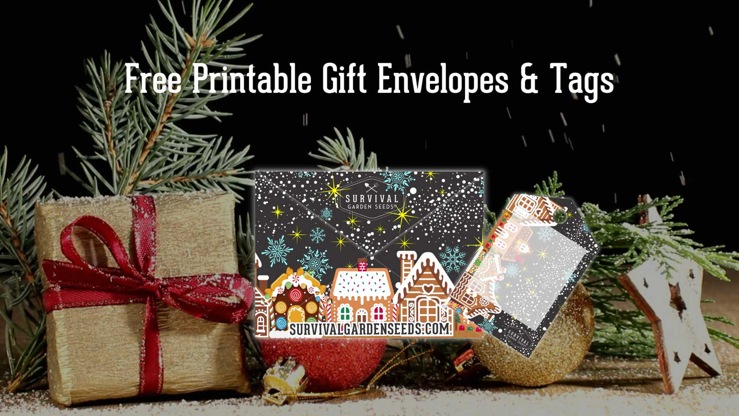 Free Printable Gift Envelopes & Tags – SurvivalGardenSeeds