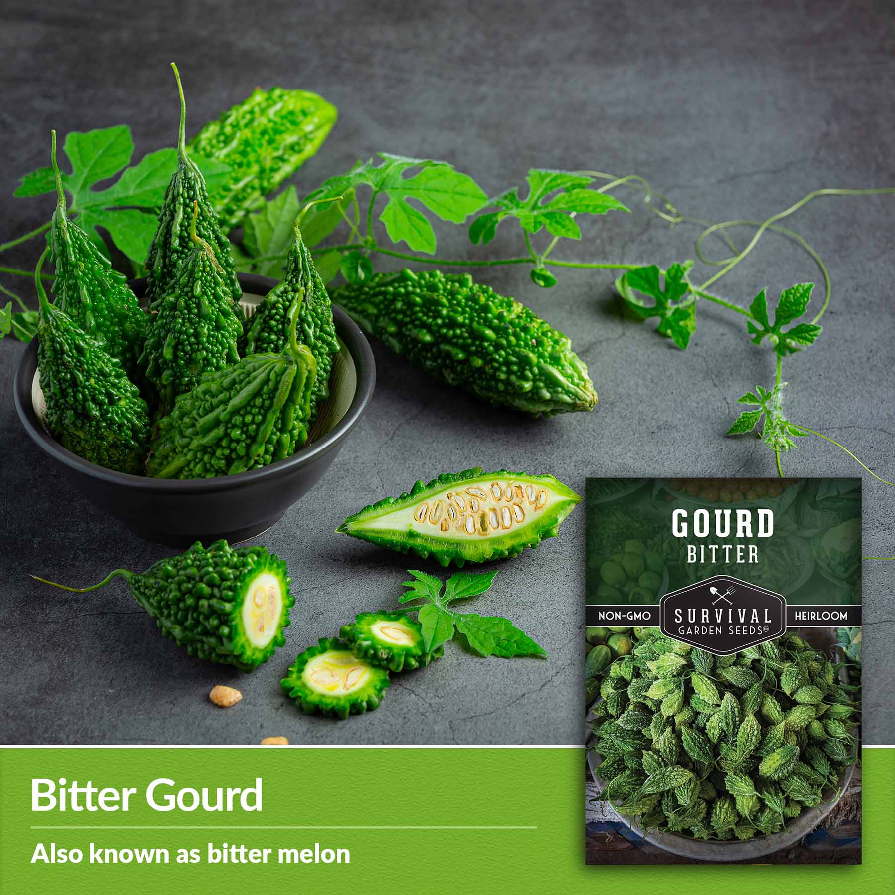 Bitter Gourd Seeds - Bitter Melon - SurvivalGardenSeeds