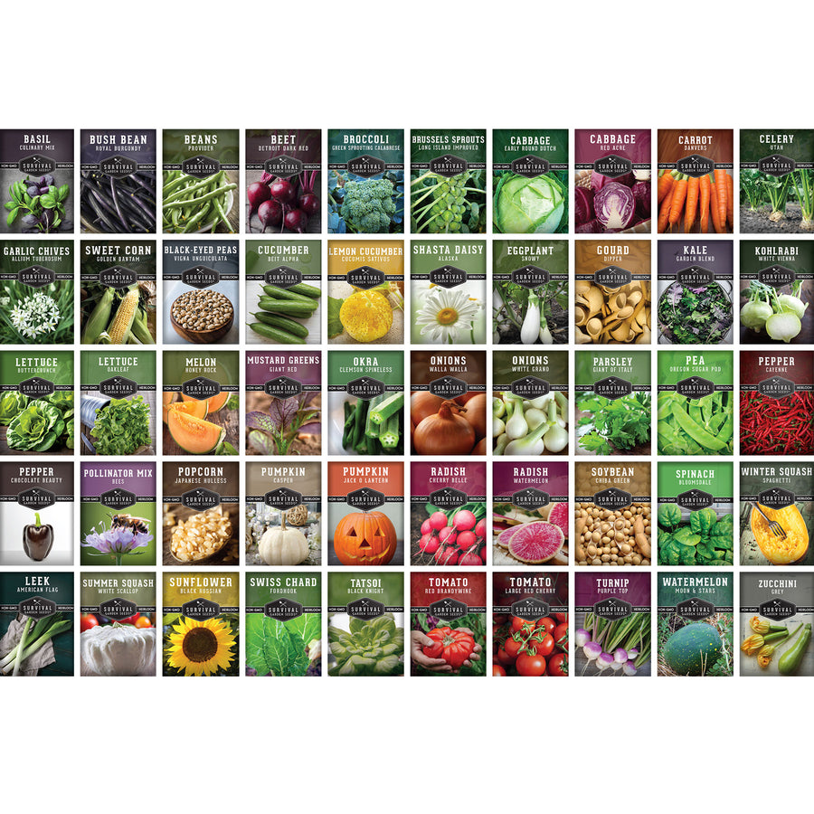 Vegetable Seed Packets – SurvivalGardenSeeds