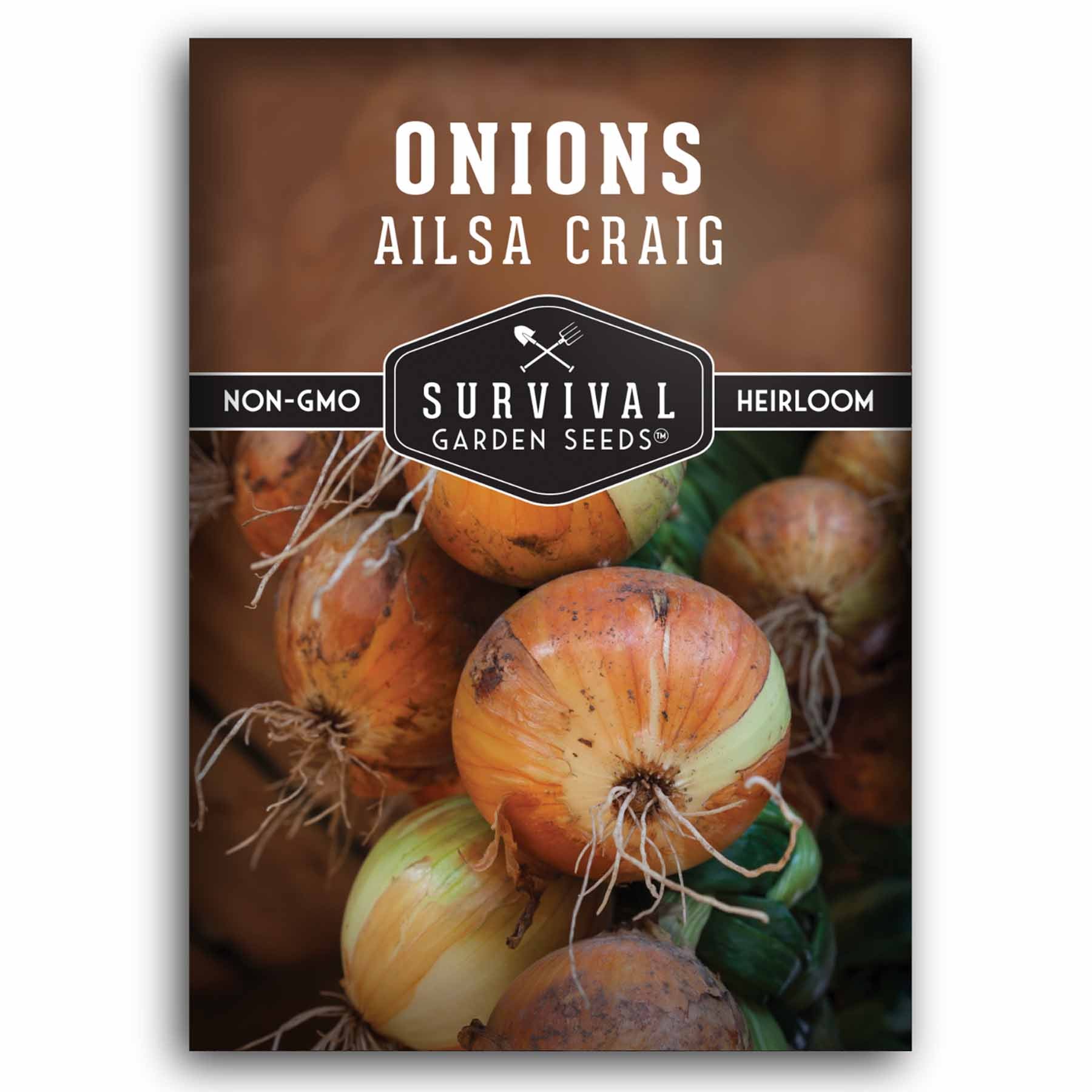 Ailsa Craig Onion Seeds - Long-Day Sweet Onion - SurvivalGardenSeeds