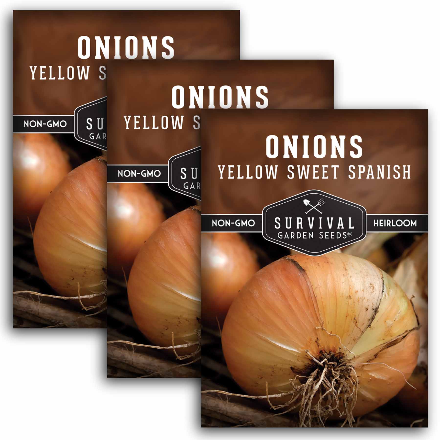 Yellow Sweet Spanish Onion Seeds - Long-Day Onion - SurvivalGardenSeeds