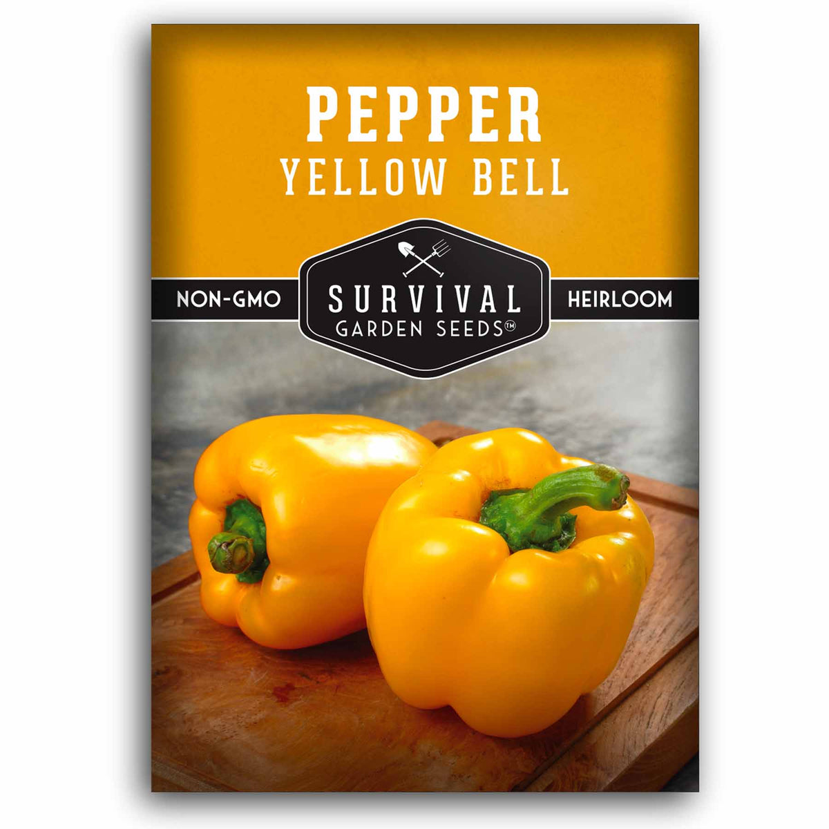 Yellow Bell Pepper – Heirloom Non-GMO Seeds – SurvivalGardenSeeds