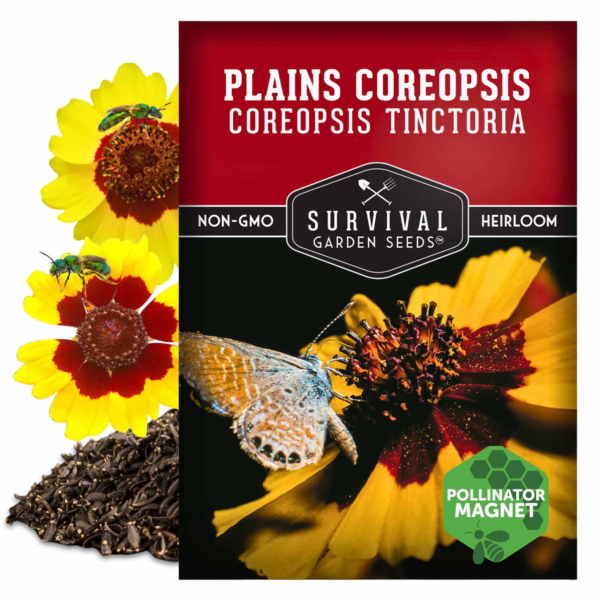 Plains Coreopsis – Annual Wildflower Seeds – SurvivalGardenSeeds
