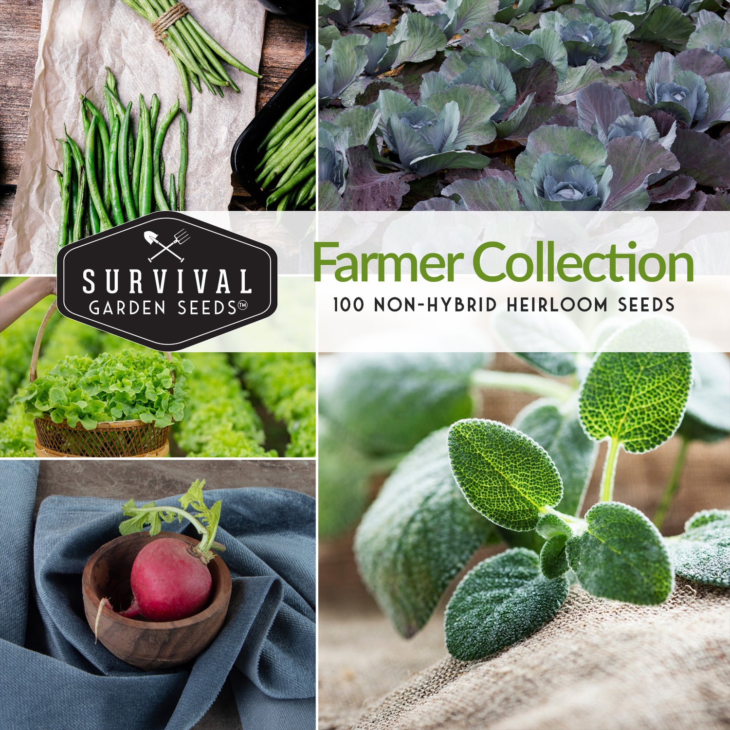 Farmers Seed Collection - 100 Seed Packets – SurvivalGardenSeeds