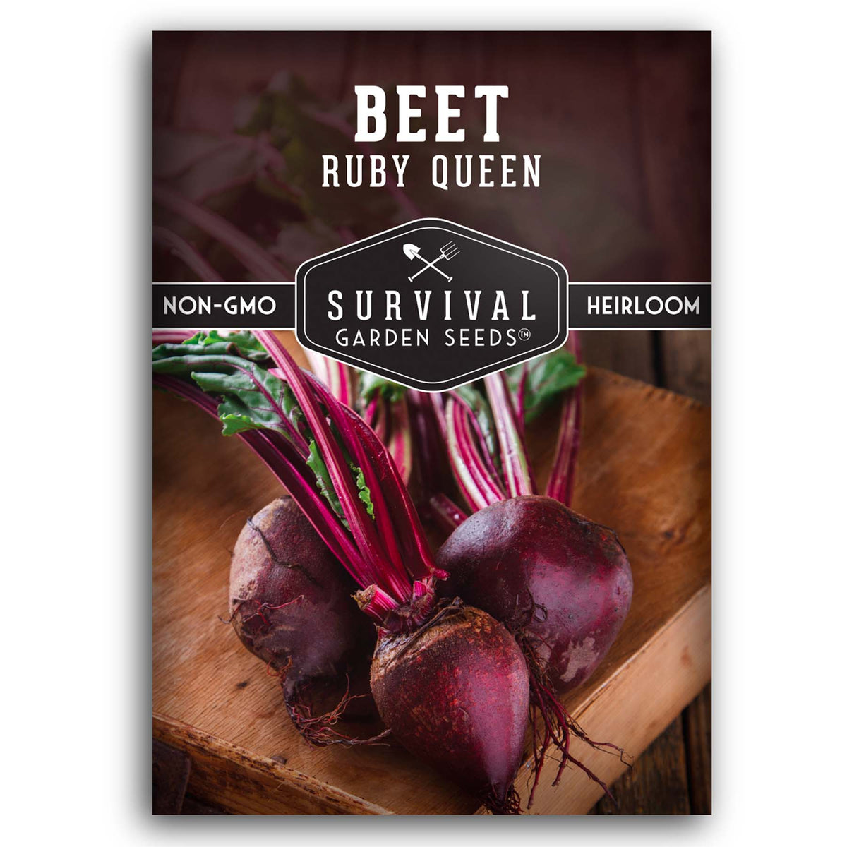 Ruby Queen Beet Seeds for Planting – SurvivalGardenSeeds