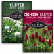 Clover Seed Collection - Crimson & White – SurvivalGardenSeeds