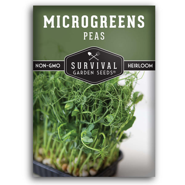 Pea Microgreens Seeds - SurvivalGardenSeeds